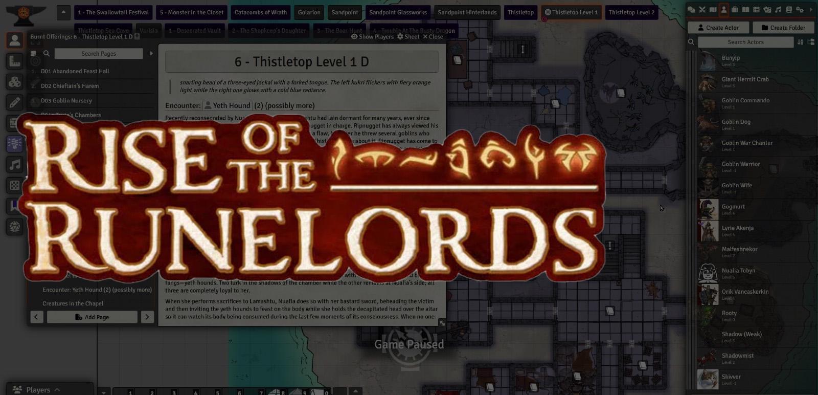 My experience converting Rise of the Runelords to Pathfinder 2nd ...